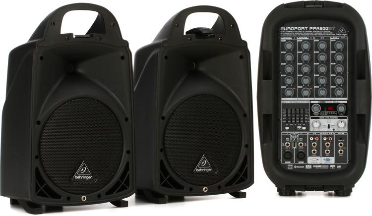 Behringer Europort PPA500BT 6-channel Portable PA System with Bluetooth ...