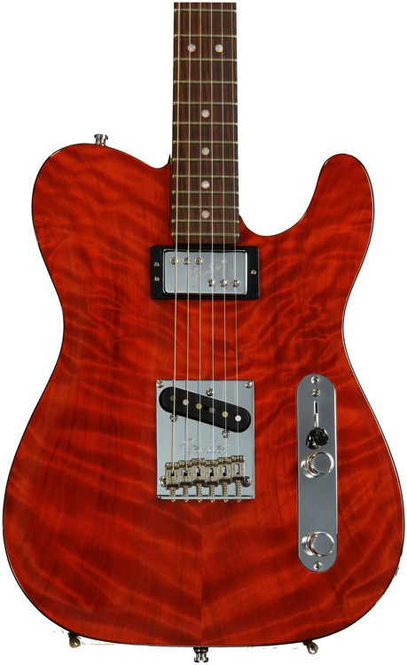 Fender Dealer Event Redwood Telecaster SH - Red and Black | Sweetwater