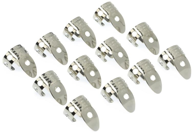 D'Addario NP2-12 National Nickel Finger Picks (12-pack) | Sweetwater