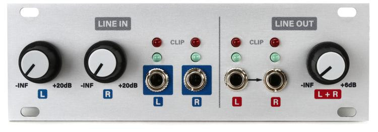 Intellijel AudioIO1U Dual Balanced Line Audio Input and Output 1U ...