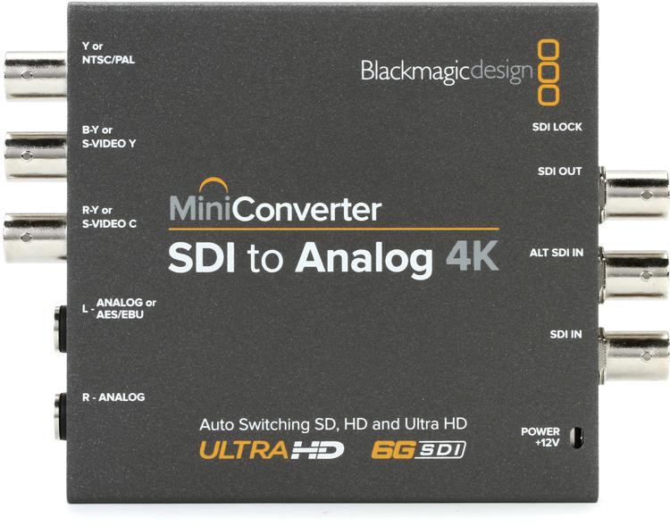 Blackmagic Design Mini Converter - SDI to Analog 4K | Sweetwater