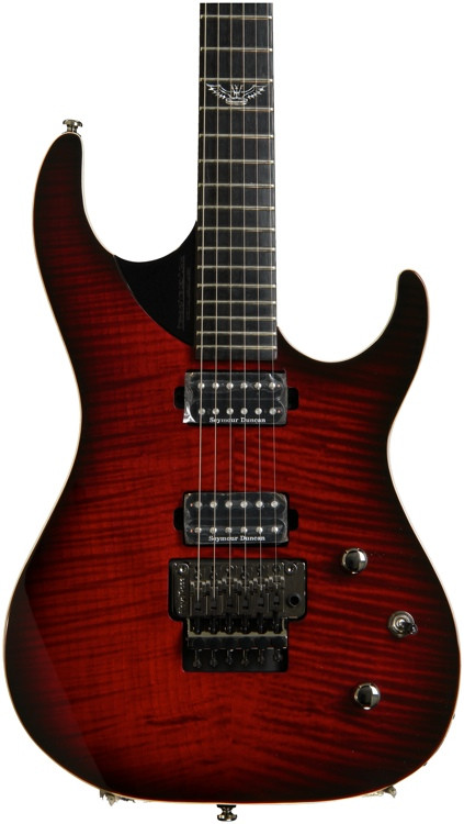 Washburn Parallaxe PXS10DLX - Trans Red Flame Maple | Sweetwater