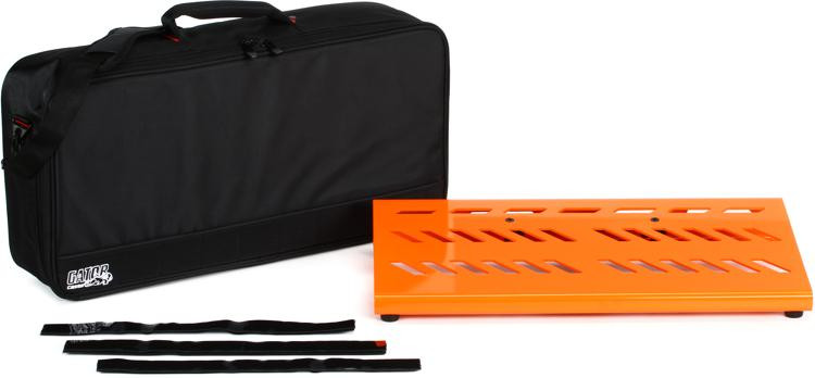 Gator Large Pedalboard with Bag - 23.75"x10.6" Orange | Sweetwater