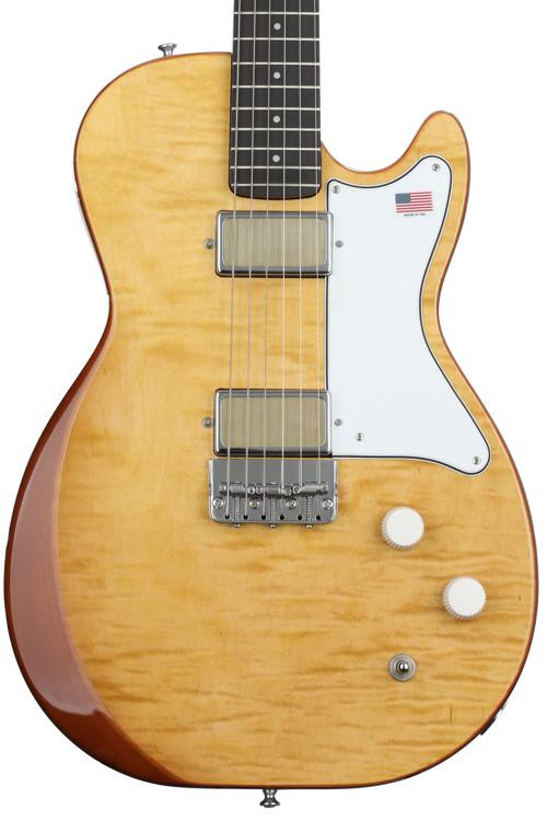Harmony Jupiter Flame Maple Electric Guitar - Vintage Natural | Sweetwater