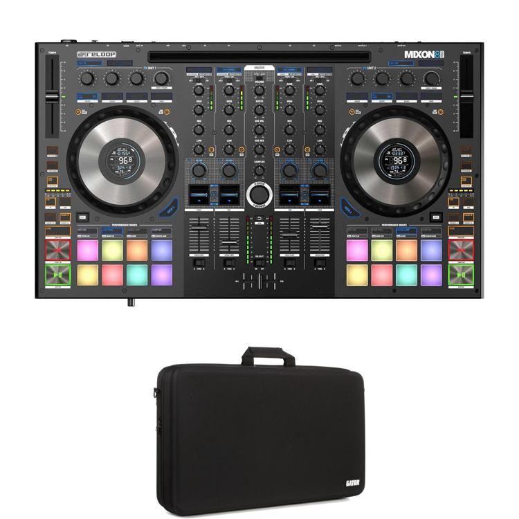 Reloop Mixon 8 Pro 4-channel DJ Controller with Utility Case | Sweetwater
