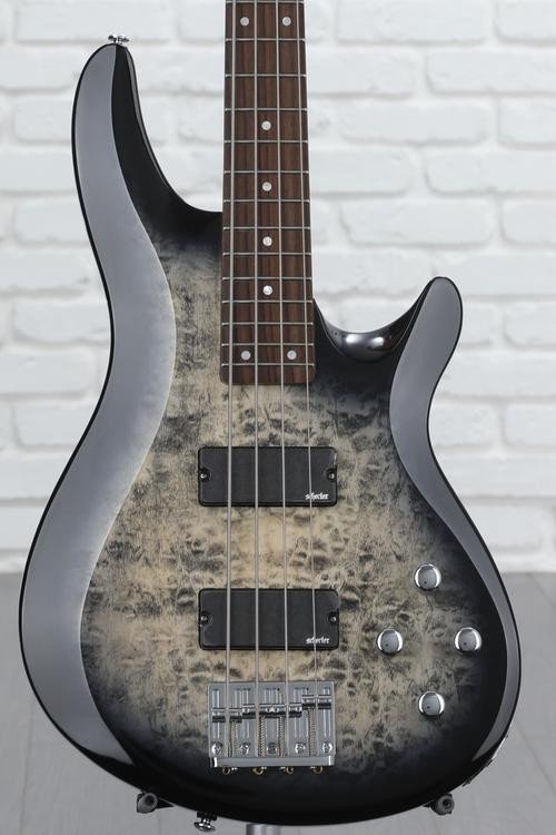 Schecter C-4 Plus Bass Guitar - Charcoal Burst | Sweetwater