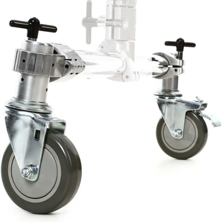 DW DWCPRKCAST Rack Casters with Single Brake (Pair) | Sweetwater