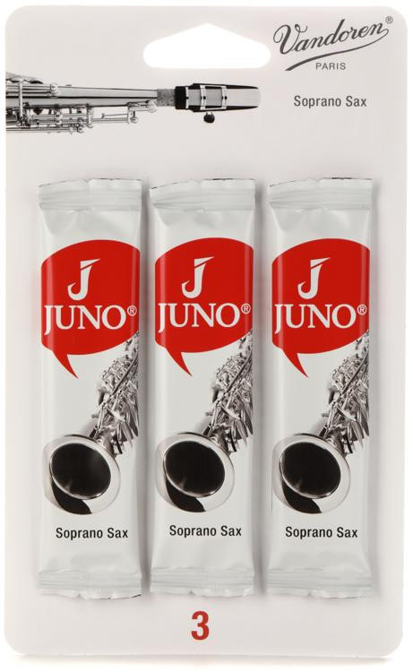 Juno JSR513/3 Soprano Saxophone Reeds - 3.0 (3-pack) | Sweetwater
