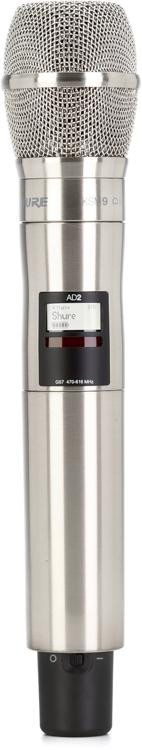 Shure AD2/K9N Wireless Handheld Microphone Transmitter | Sweetwater