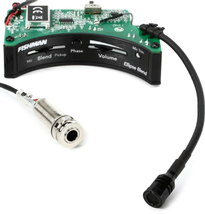 Fishman Ellipse Matrix Blend Acoustic Pickup and Preamp System - Narrow ...