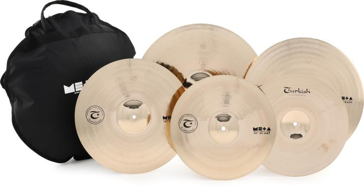 Turkish Cymbals META-4 Cymbal Set - 14-inch/16-inch/18-inch/20-inch ...