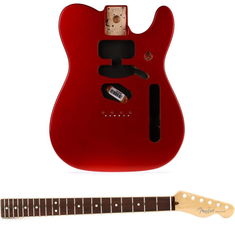 Fender Deluxe Series Telecaster Body and Channel Bound Neck- Candy ...