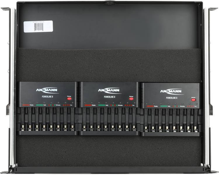 Ansmann Rackmount Drawer with 3 Powerline 8 Battery Chargers Reviews ...