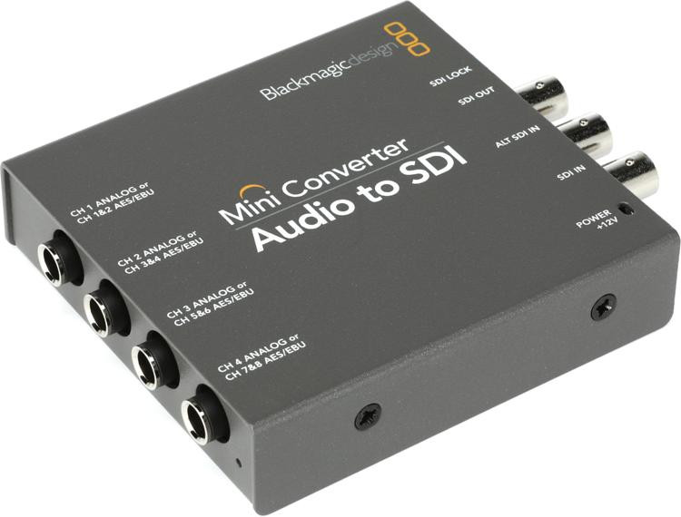 Blackmagic Design Mini Converter Audio to SDI 2 | Sweetwater