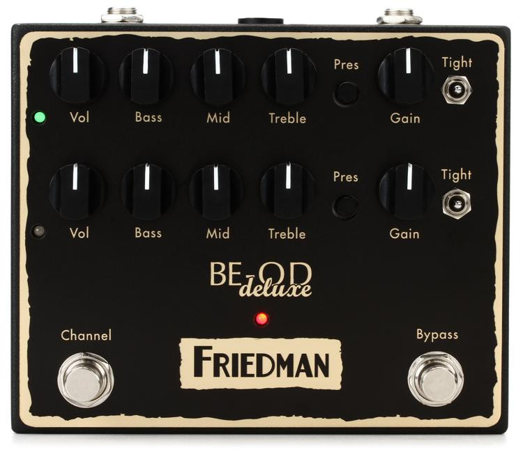 Friedman BE-OD Deluxe Dual Overdrive Pedal Reviews | Sweetwater