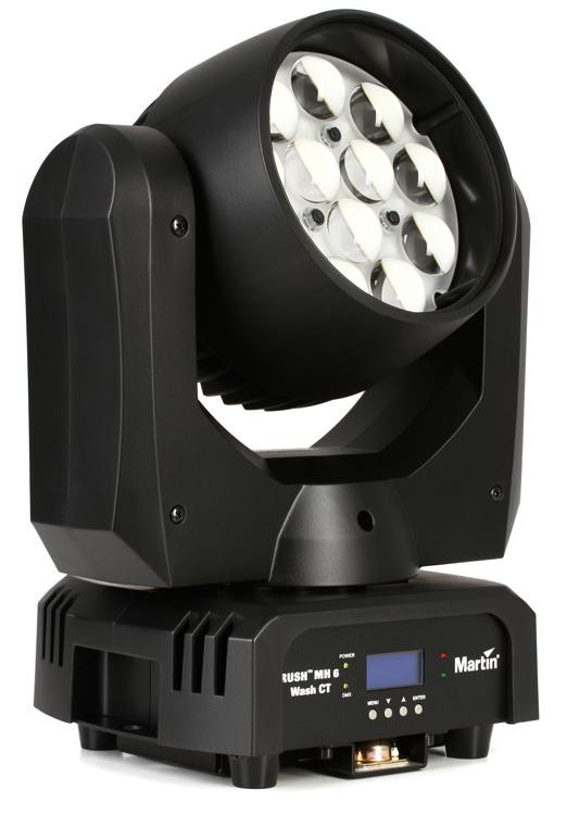 Martin Lighting RUSH MH 6 Wash CT LED WW/CW Moving-Head Wash with Zoom ...