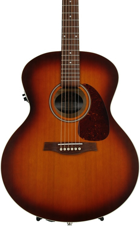 Seagull Guitars Entourage Rustic Mini Jumbo QI - Rustic Burst | Sweetwater