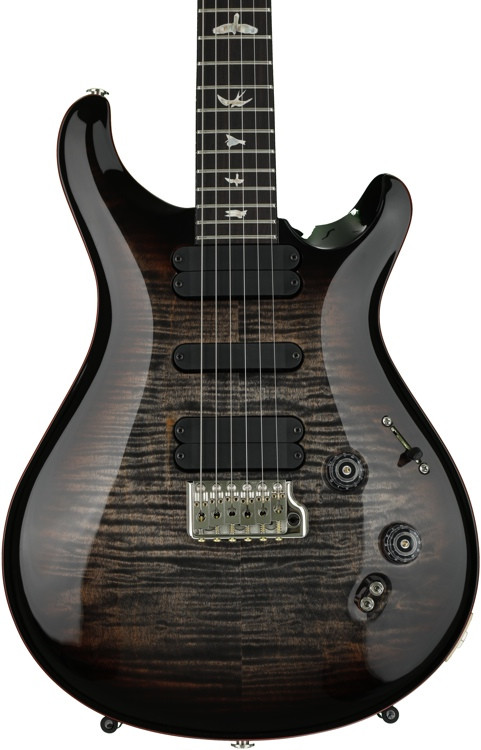 PRS 509 Figured Top - Gray Black Smokewrap with Ruby Binding | Sweetwater