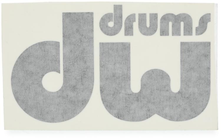 DW Bass Drum Sticker - Black | Sweetwater