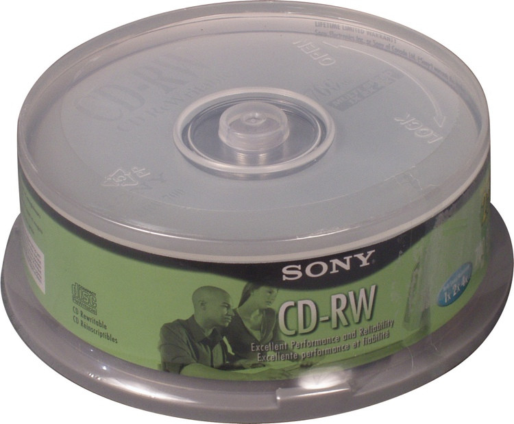 Sony CD-RW 25-disk Spindle | Sweetwater