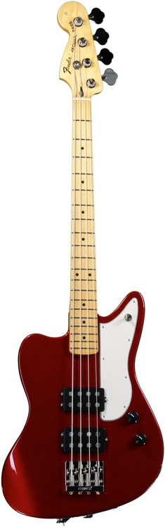 Fender Pawn Shop Reverse Jaguar Bass - Candy Apple Red | Sweetwater