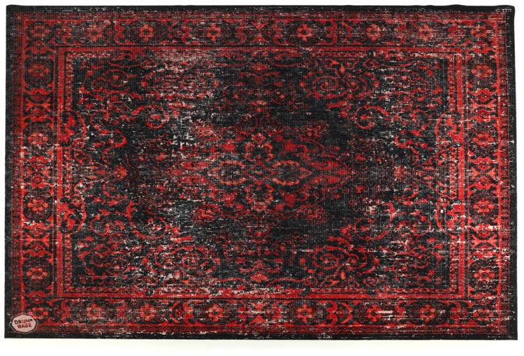 Drum N Base Vintage Persian Style Stage Rug - Black Red | Sweetwater