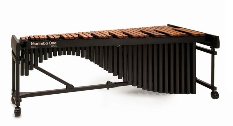 Marimba One 5.0-Octave Wave Marimba with 4 inch Casters - Black Basso ...