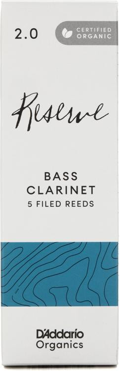 D'Addario Organics Reserve Bass Clarinet Reeds - 2.0 (5-pack) | Sweetwater