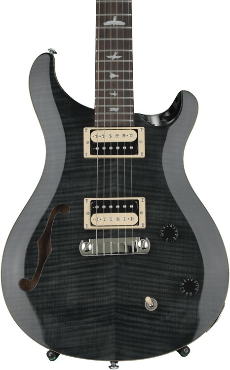 PRS SE Custom 22 Semi-hollow - Gray Black | Sweetwater