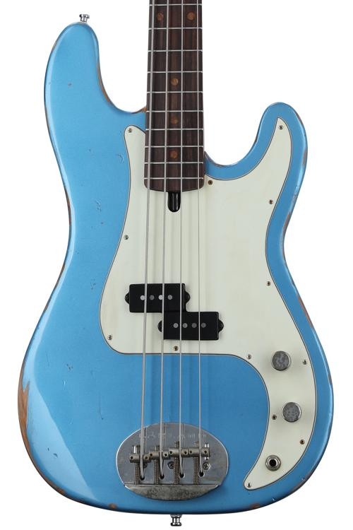 Lakland USA Classic 44-64 Aged Bass Guitar - Lake Placid Blue ...