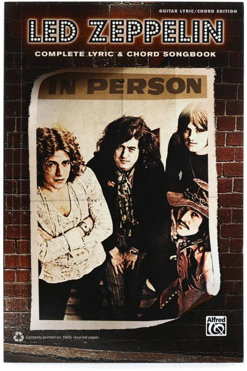 Alfred Led Zeppelin: Complete Lyric & Chord Songbook | Sweetwater