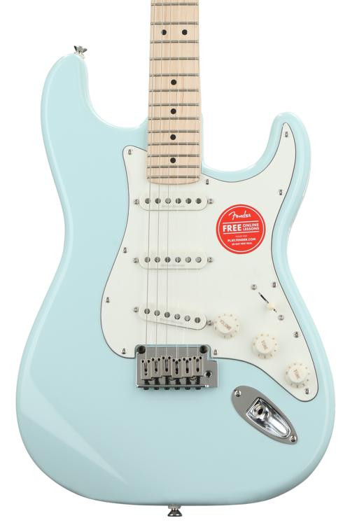 Squier Deluxe Strat - Daphne Blue | Sweetwater