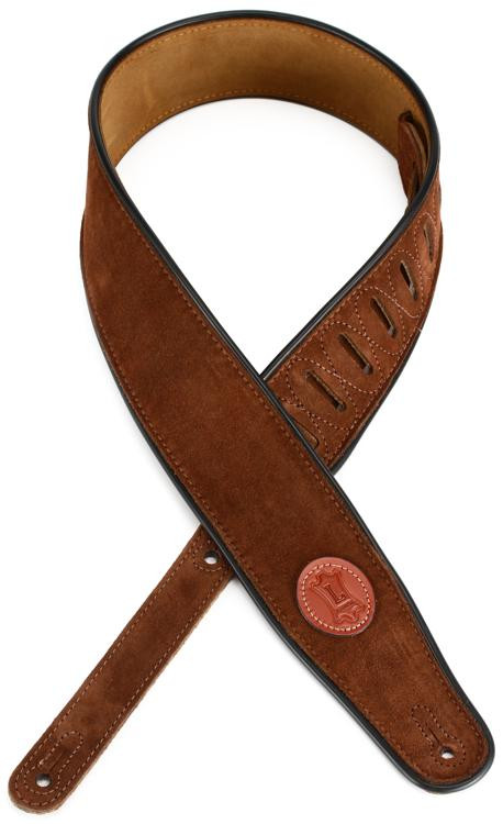 Levy's MSS3 Suede Guitar Strap - Brown Reviews | Sweetwater