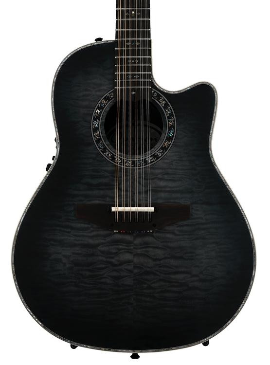 Ovation Legend Plus 12-string - Transparent Black Satin | Sweetwater
