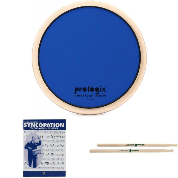 Prologix Percussion Blue Lightning Practice Pad 12-inch Stands Bundle ...