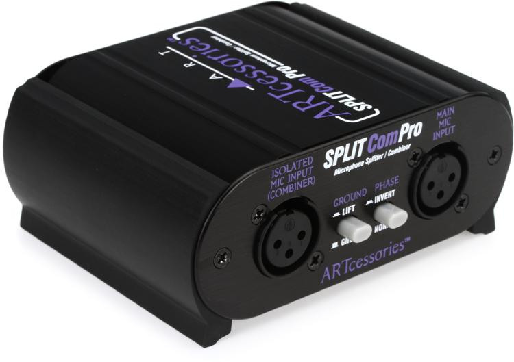 ART SPLITCom Pro Microphone Splitter / Combiner | Sweetwater