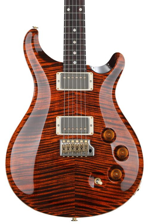 PRS DGT Electric Guitar with Moon Inlays - Orange Tiger 10-Top | Sweetwater