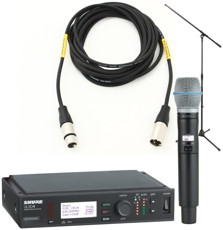 Shure ULXD24/B87C Mic Month 2013 Bundle - Beta 87C w/Stand & Cable ...