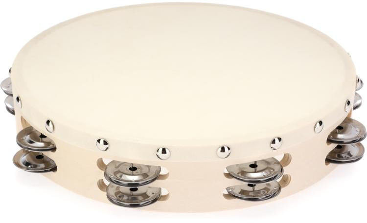 Cardinal Percussion 10-inch Tambourine with Head - Double Row | Sweetwater