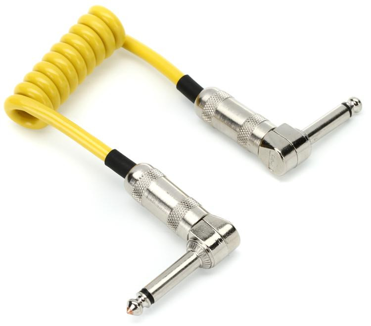 Lava Cable LCMNCY Mini Coil Right Angle to Right Angle Instrument Cable ...