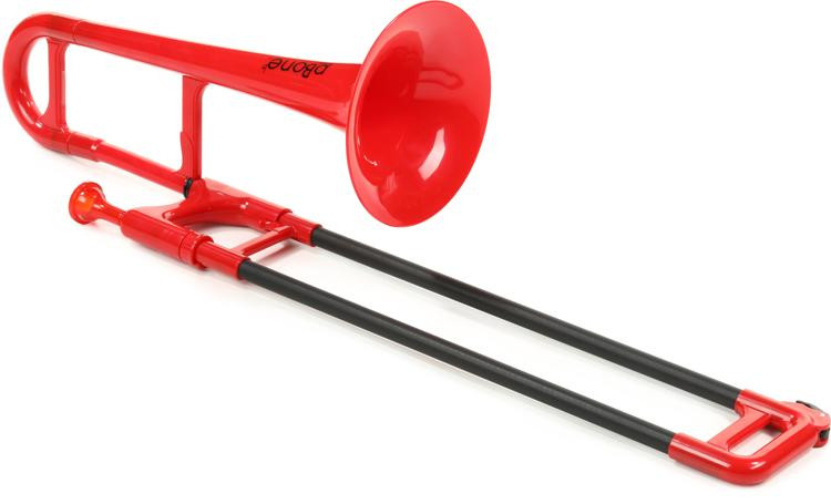 pInstruments pBone Mini Trombone - Red | Sweetwater