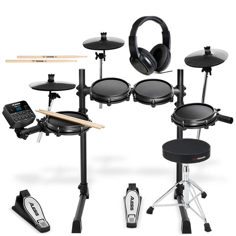 Alesis Turbo Mesh Electronic Drum Set Essentials & Headphones Bundle | Sweetwater