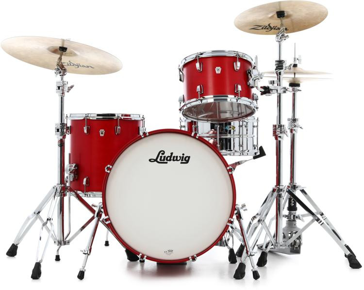 Ludwig NeuSonic 3-piece Shell Pack - Satin Diablo Red | Sweetwater