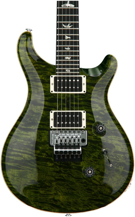 PRS Custom 24 w/Floyd Rose, 10-Top - Jade, Pattern Thin Neck | Sweetwater