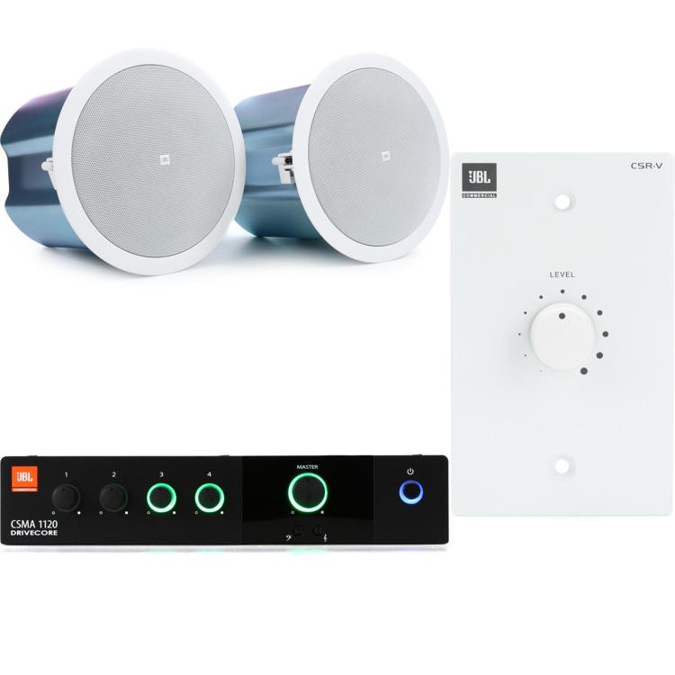 JBL 70V PA System 600 Square Feet For Drop Ceiling | Sweetwater