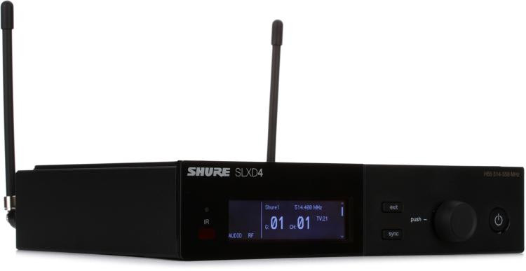 Shure SLXD4 Digital Wireless Receiver - H55 Band | Sweetwater