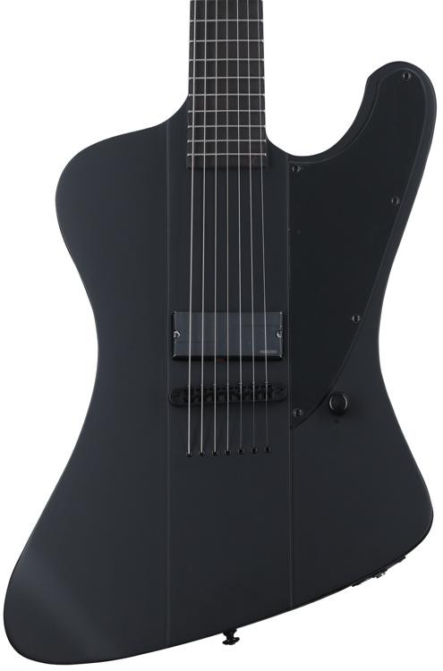 ESP LTD Phoenix-7 Baritone Black Metal Electric Guitar - Black Satin ...