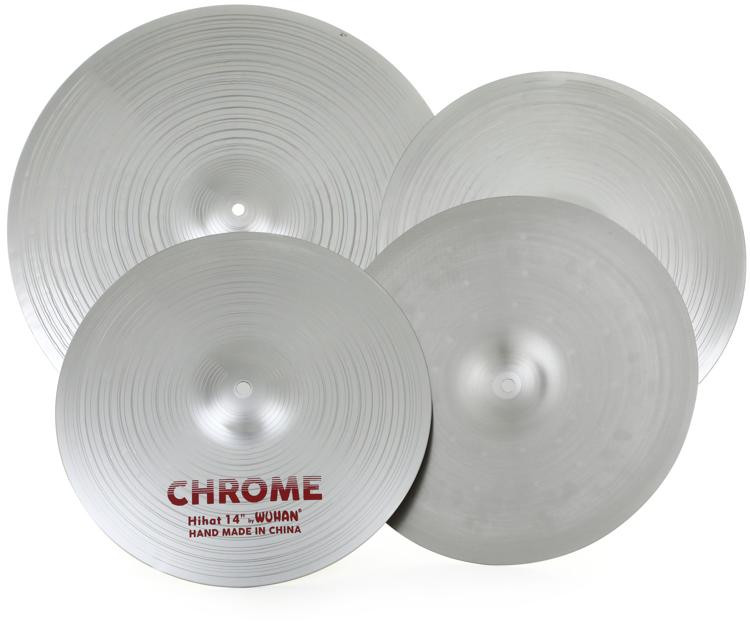 Wuhan 457 Chrome Cymbal Set - 14/16/20 inches | Sweetwater