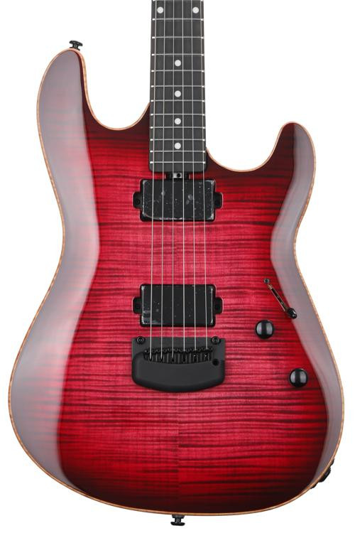 Ernie Ball Music Man Sabre HT Electric Guitar - Raspberry Burst ...