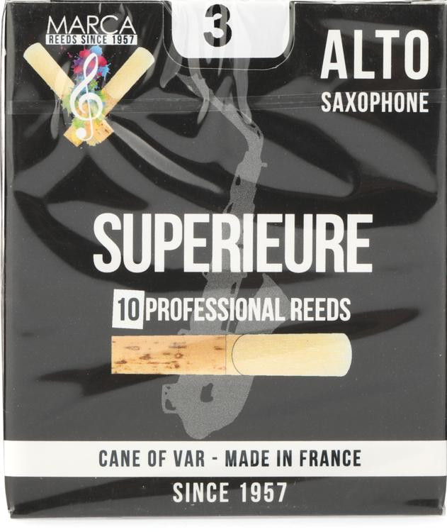 MARCA MSASR-3 Superieure Alto Saxophone Reeds - 3.0 (10-pack) | Sweetwater